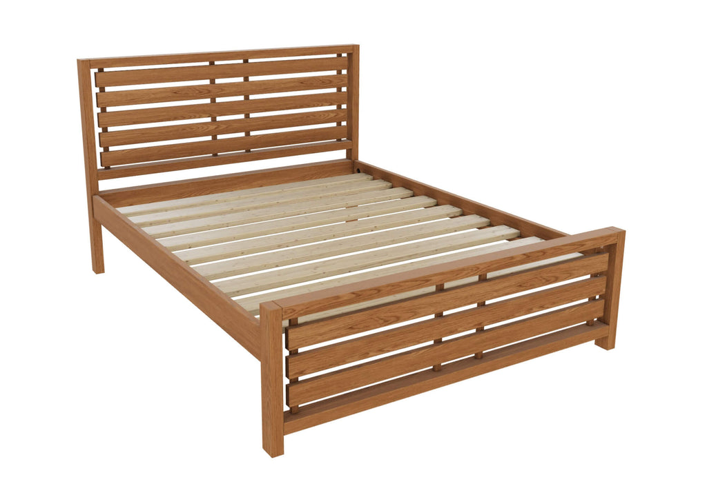 Sturdy Solid Oak Bed Frame | Reinforced Beds